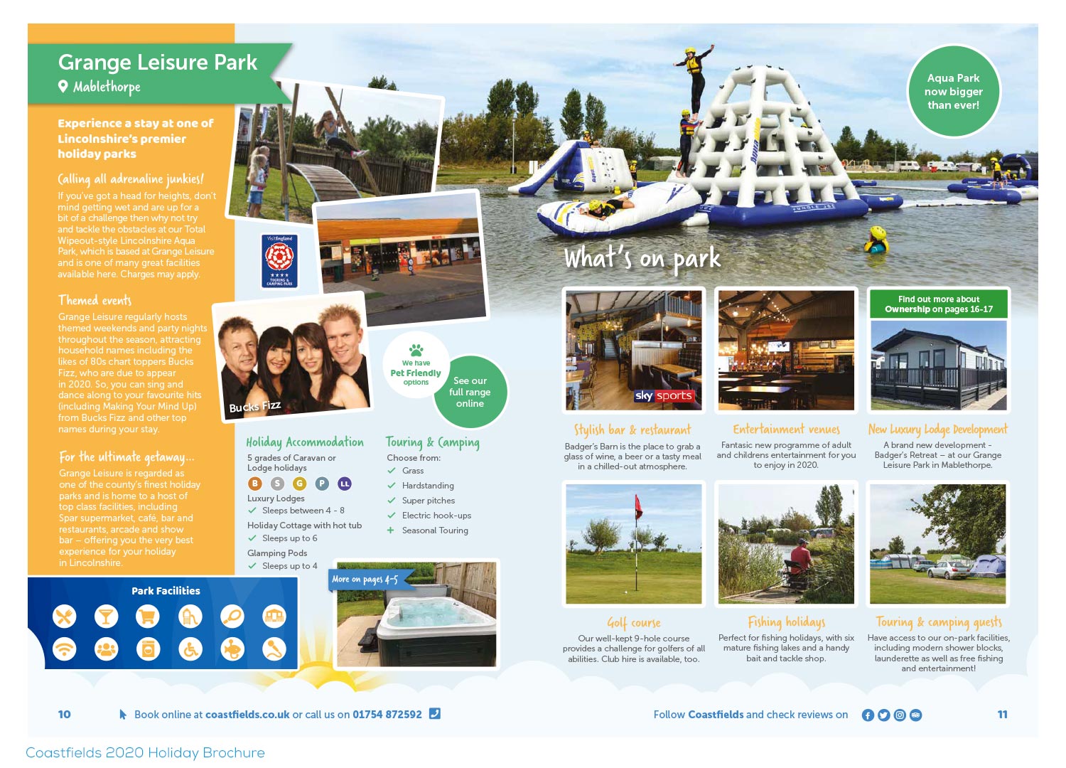 Pitched Websites Portfolio | Coastfields Leisure, Lincolnshire