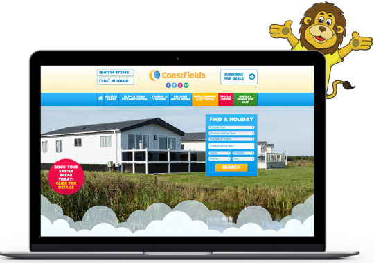 Pitched Websites Portfolio | Coastfields Leisure, Lincolnshire