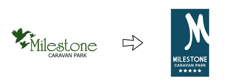 Milestone Caravan Park | Pitched Portfolio | Branding | Online Booking